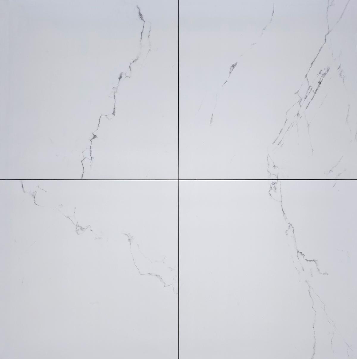 porcelain tile (ATMOS M WHITE - 60.8X60.8) - იდეალი